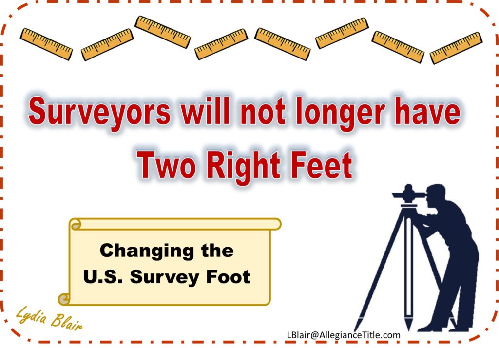 Title Tip: When is a Foot Not a Foot? U.S. to Change Official ...