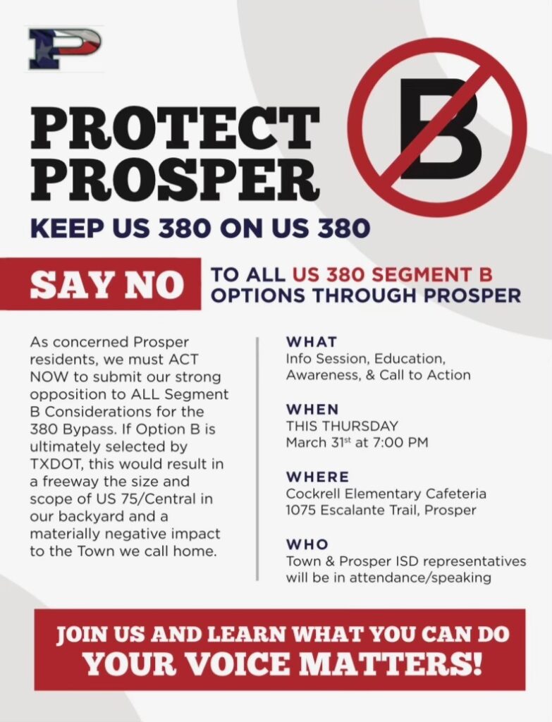 Rally Planned In Prosper To Review Potential Alignments For U.S. 380 ...