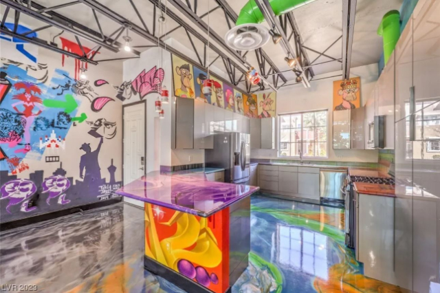 Graffiti Art And Animation Liven Up This Las Vegas Home Fit For Gen Z ...