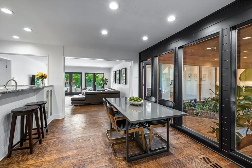 Sunlit Atrium, Stone Fireplace, and Shed-Style Roof? You Had Me at ...