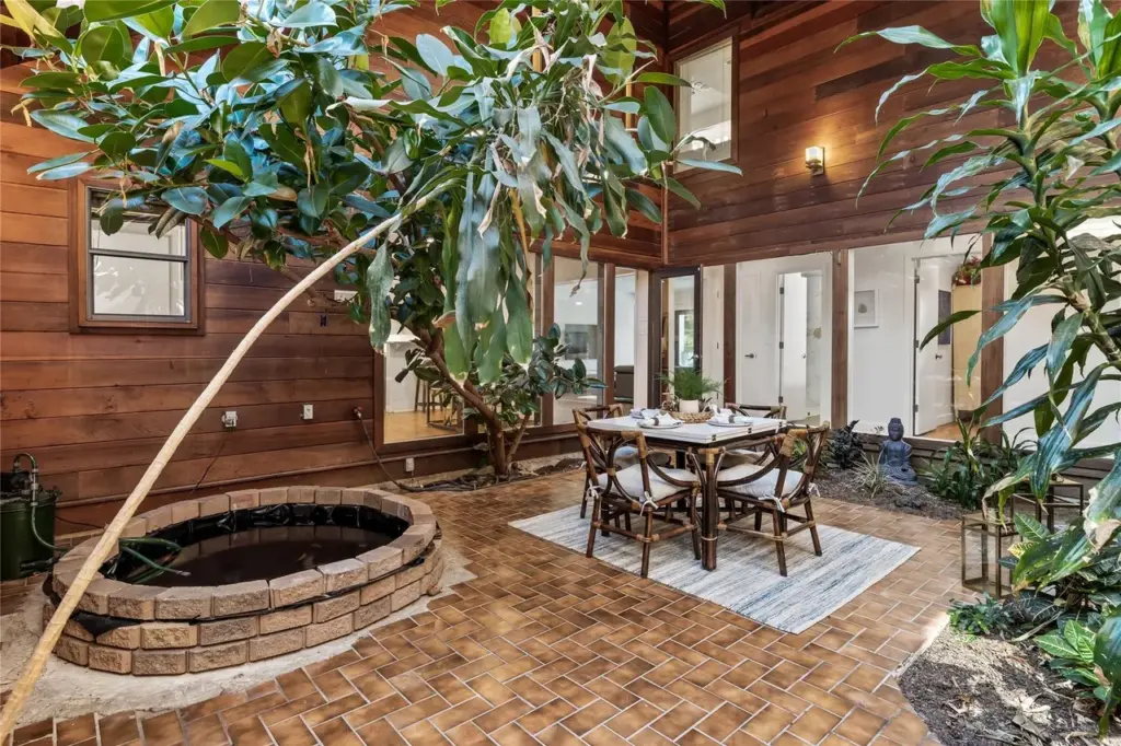 Sunlit Atrium, Stone Fireplace, and Shed-Style Roof? You Had Me at ...