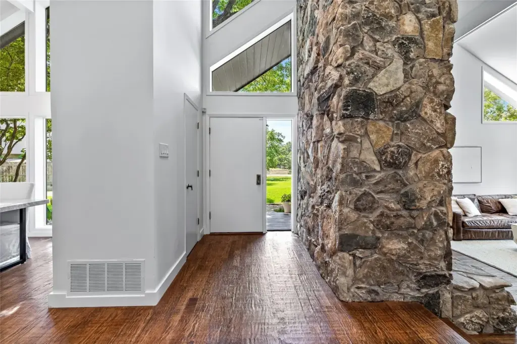 Sunlit Atrium, Stone Fireplace, and Shed-Style Roof? You Had Me at ...