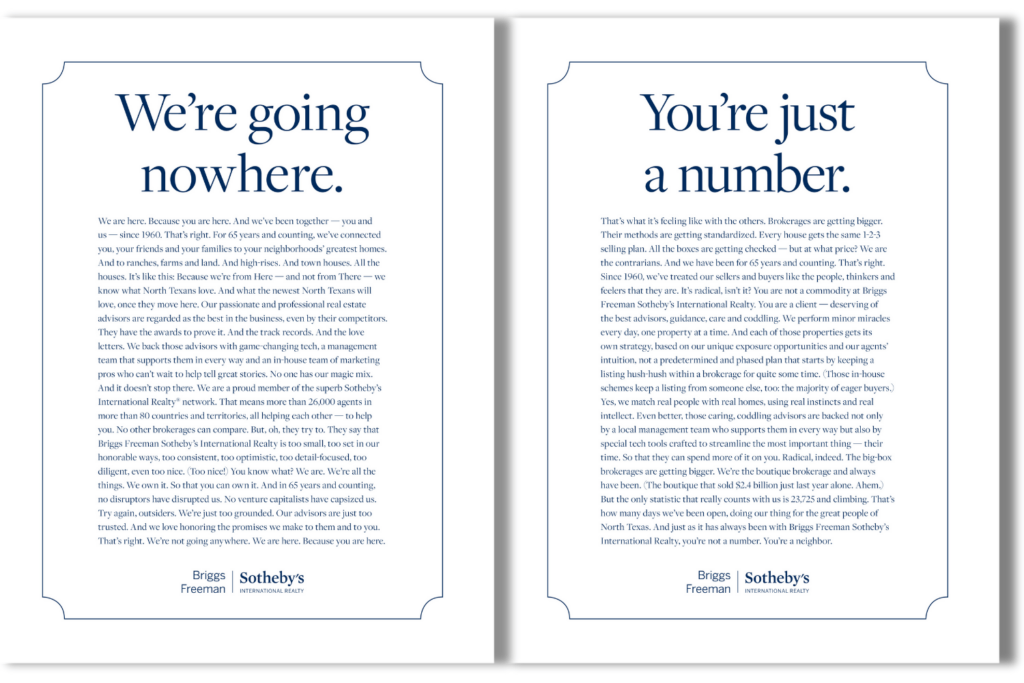 Briggs Freeman Sotheby’s International Asserts Itself in Edgy New Ad ...